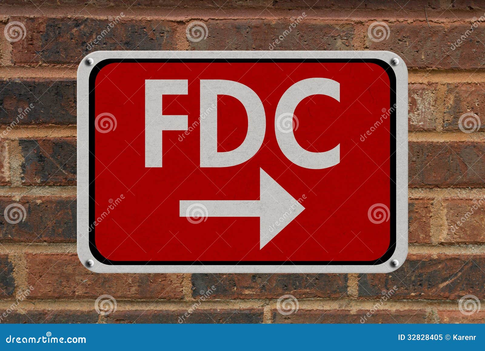 FDC Sign stock image. Image of icon, sign, objects, words - 32828405