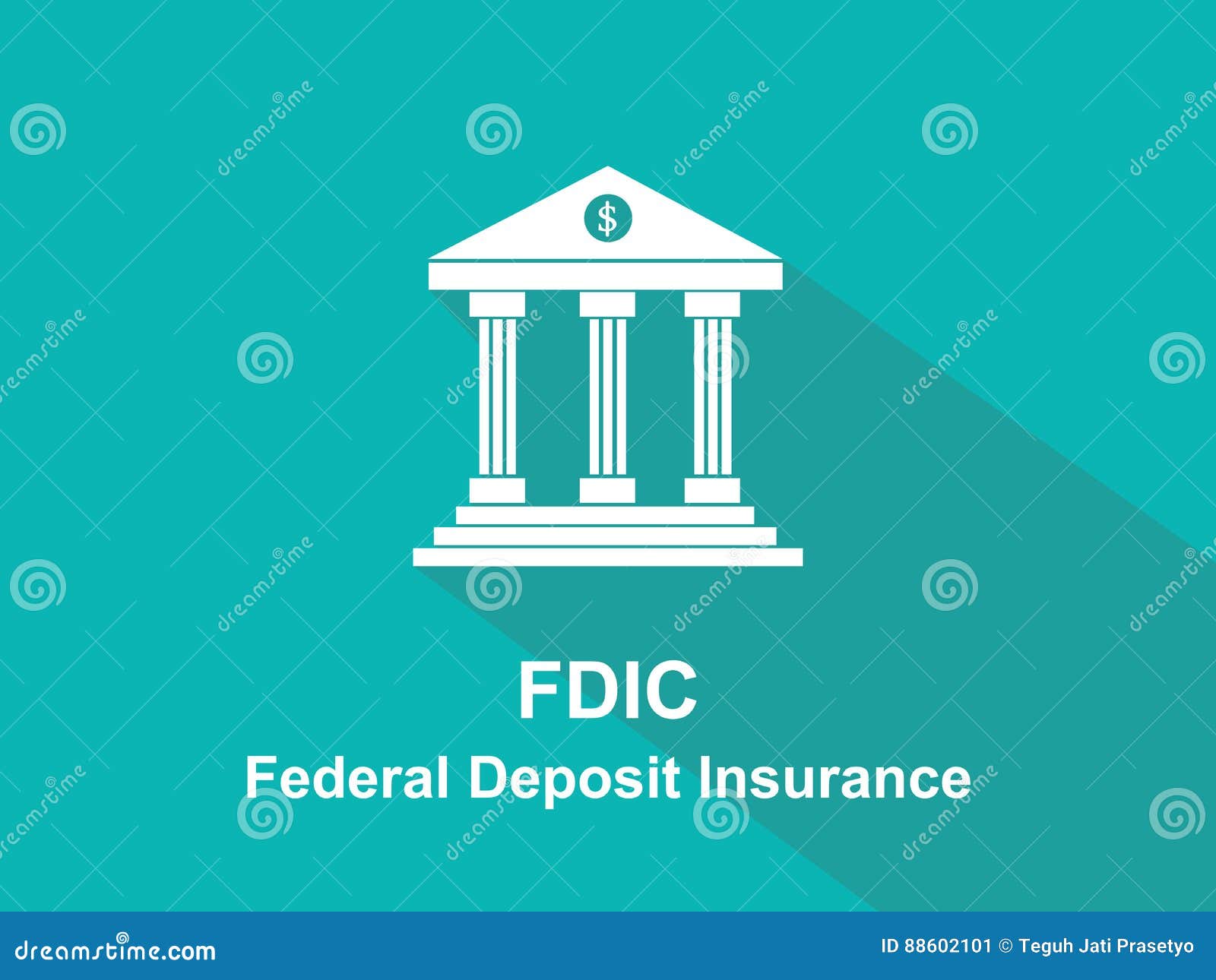 FDIC Federal Deposit Insurance Stock Vector - Illustration of design ...