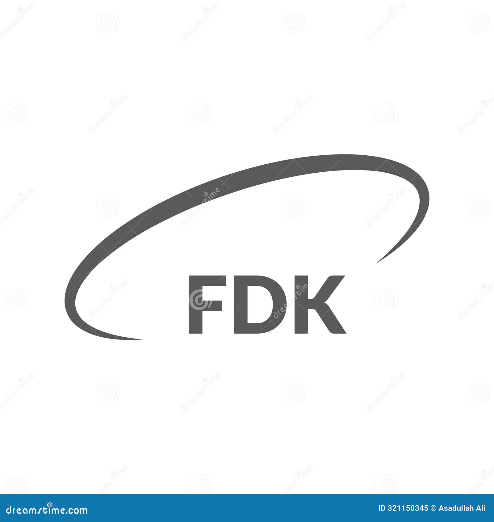 FDK Letter Logo Design on White Background. Creative Modern FDK Letter ...