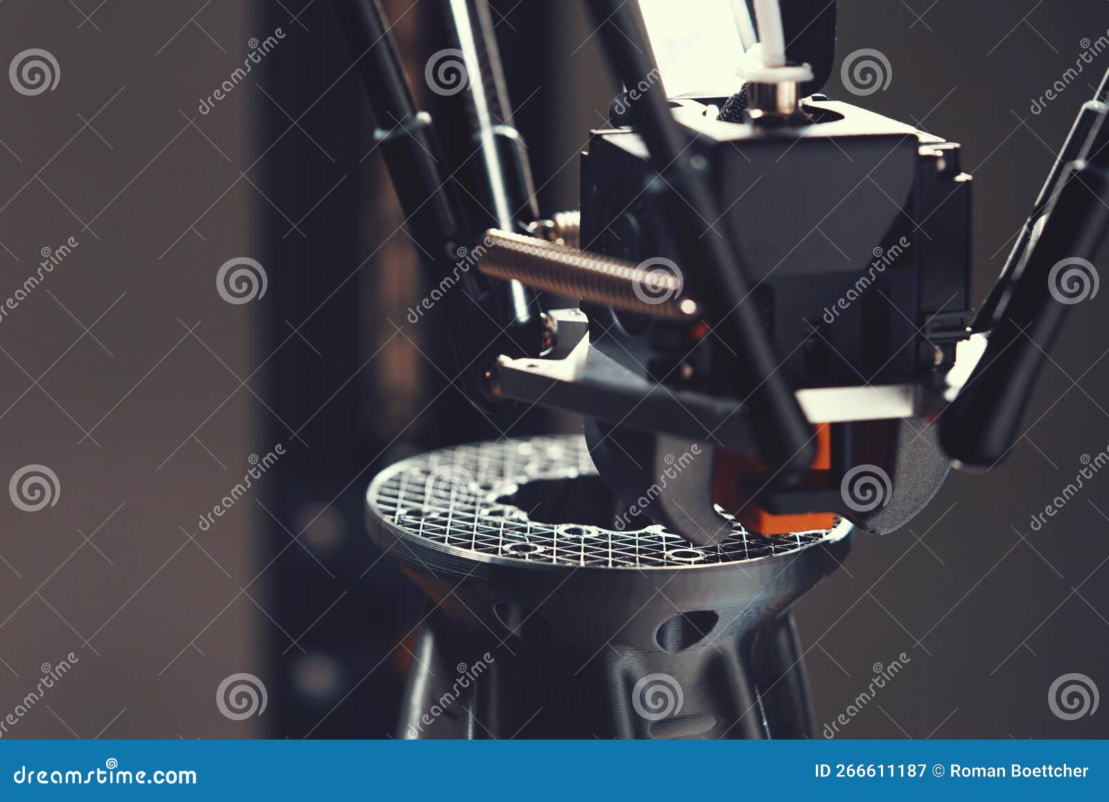 FDM-3D-printer with Delta Kinematic Layout Makes a Flange Part with ...