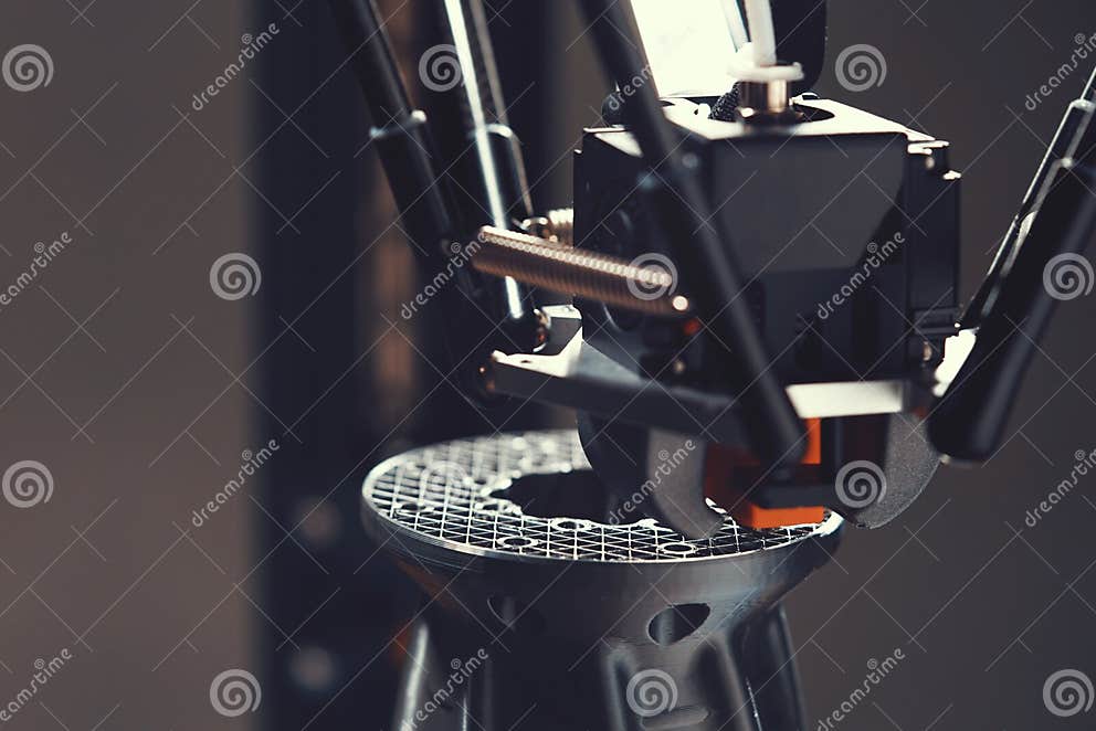 FDM-3D-printer with Delta Kinematic Layout Makes a Flange Part with ...