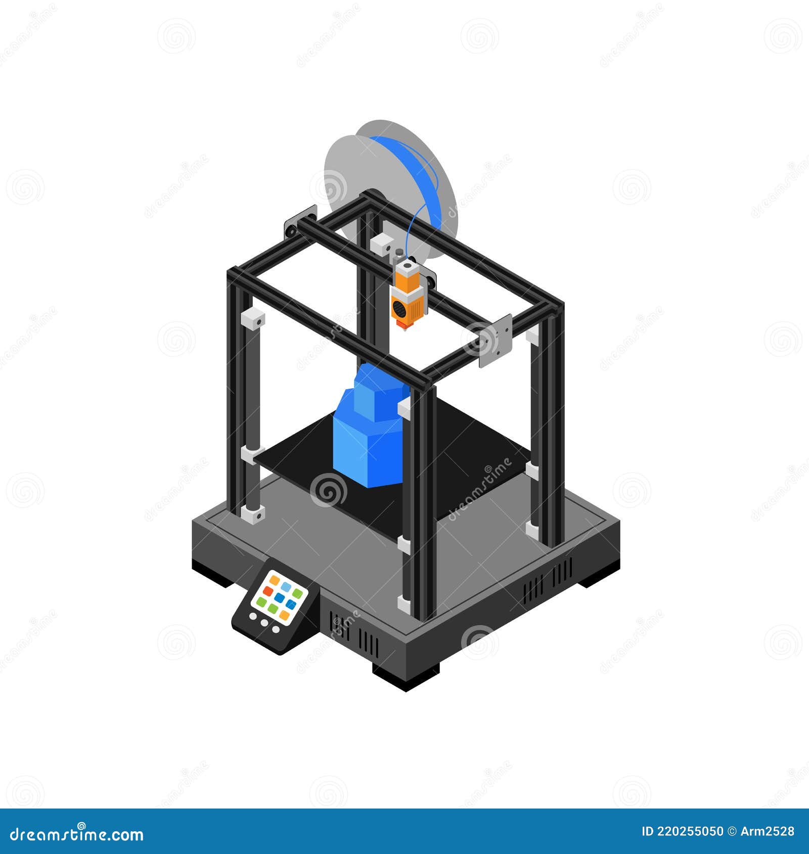 3D Printing - Fused Deposition Modeling Cartoon Vector | CartoonDealer ...