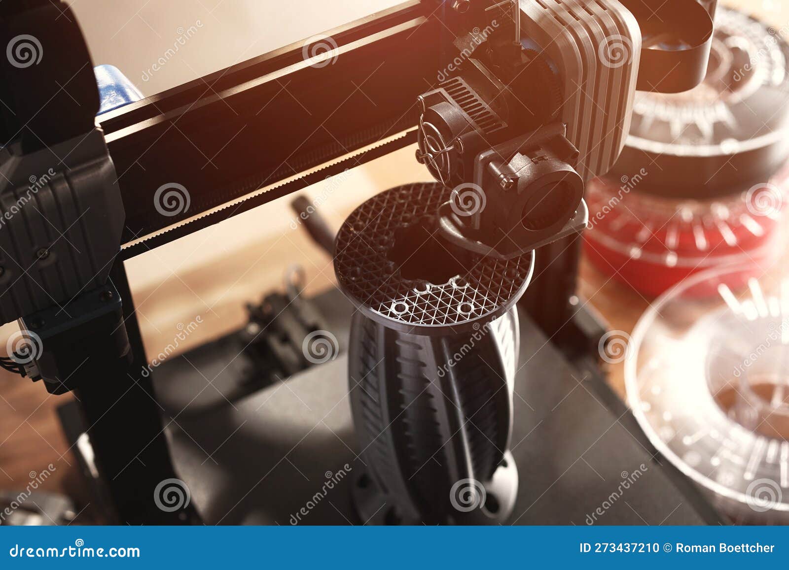 FDM-3D-printer Makes a Big Complex Flange Part with Internal Structure ...