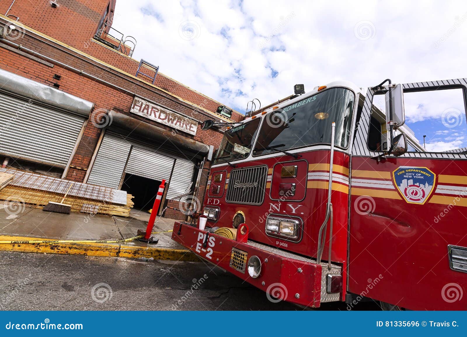FDNY Fire Engine stock photo. Image of truck, fdny, fire - 81335696