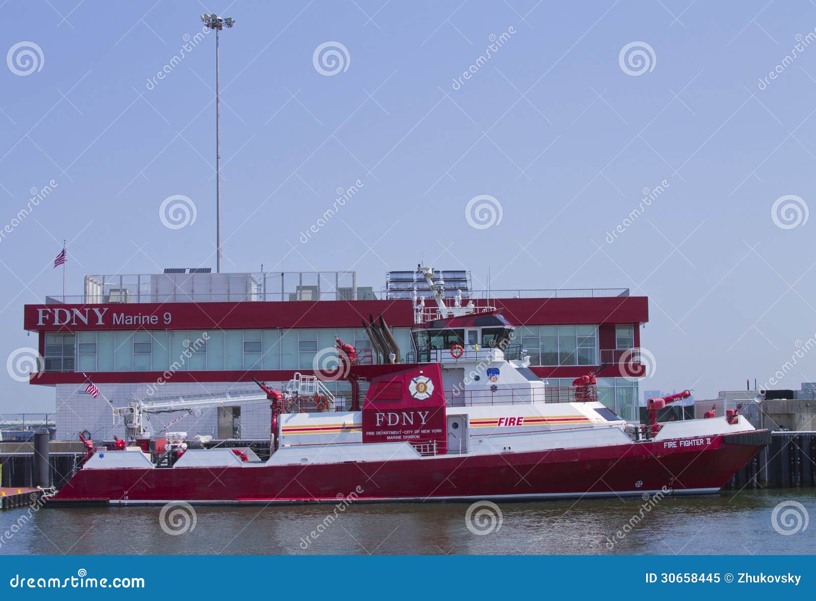 FDNY Fire Fighter Boat Docked in New York Harbor Editorial Image ...