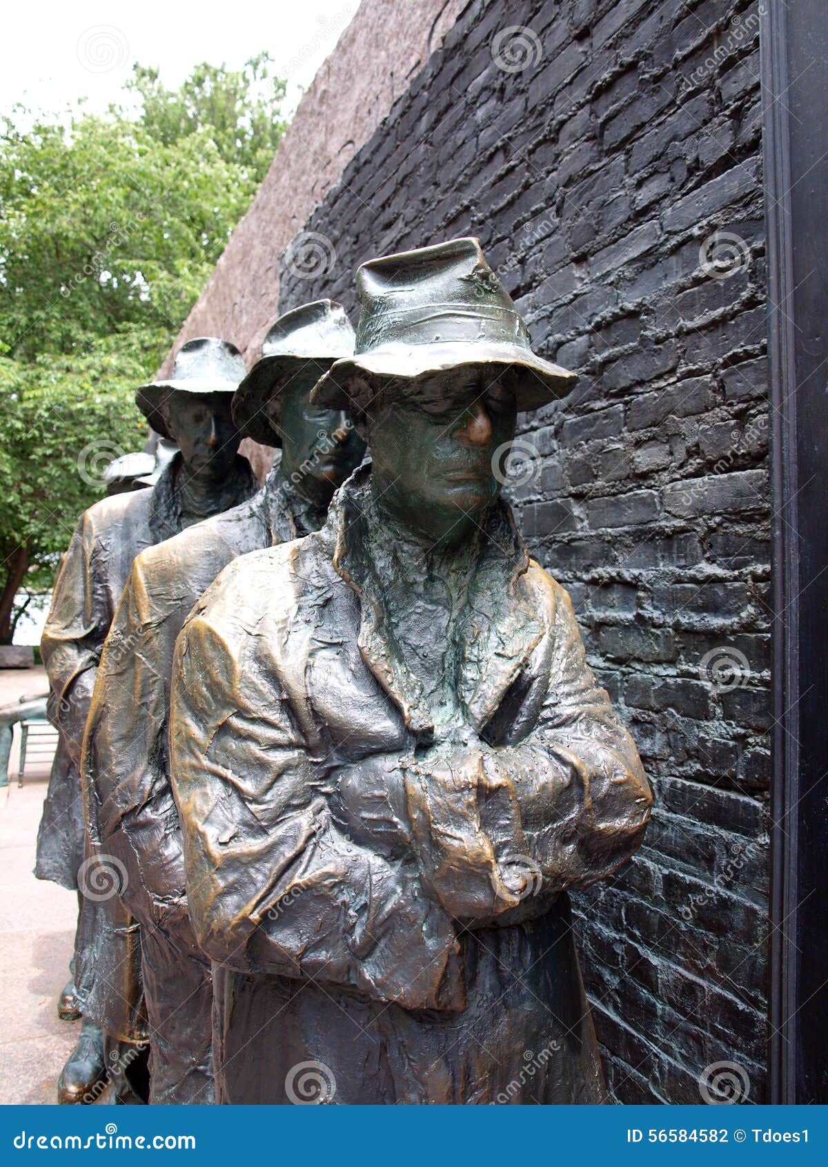 FDR Memorial - the Breadline Editorial Photography - Image of ...