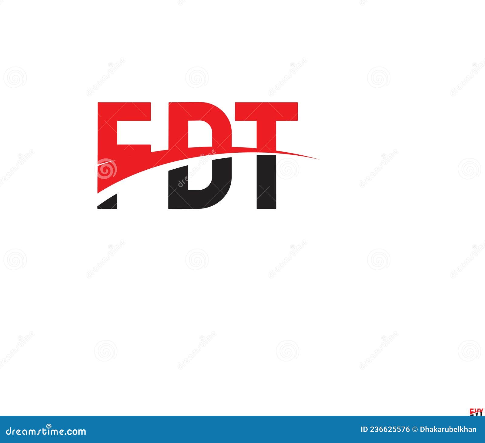 FDT Letter Initial Logo Design Vector Illustration Stock Vector ...