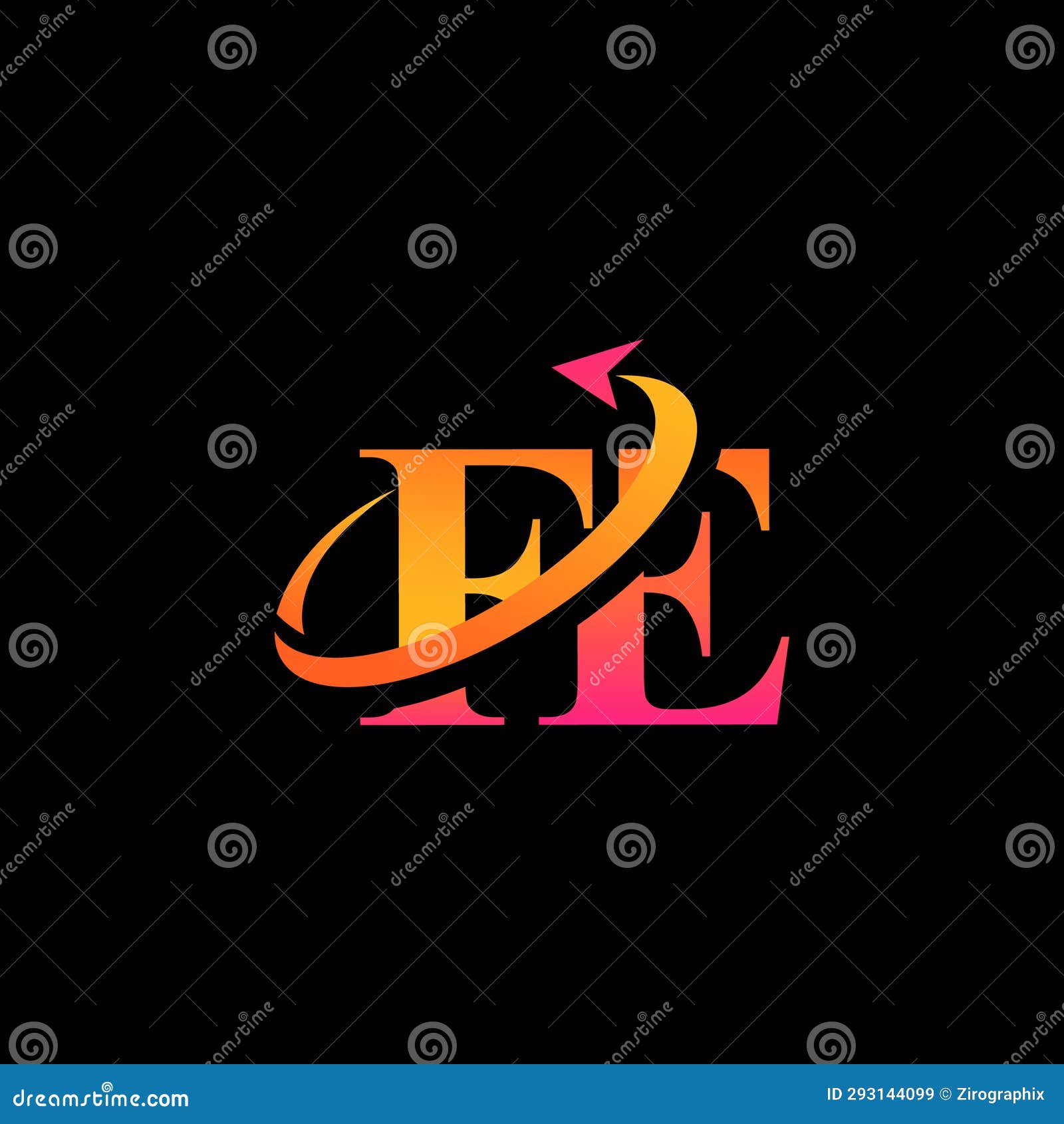 FE Aerospace Creative Logo Design Stock Illustration - Illustration of ...