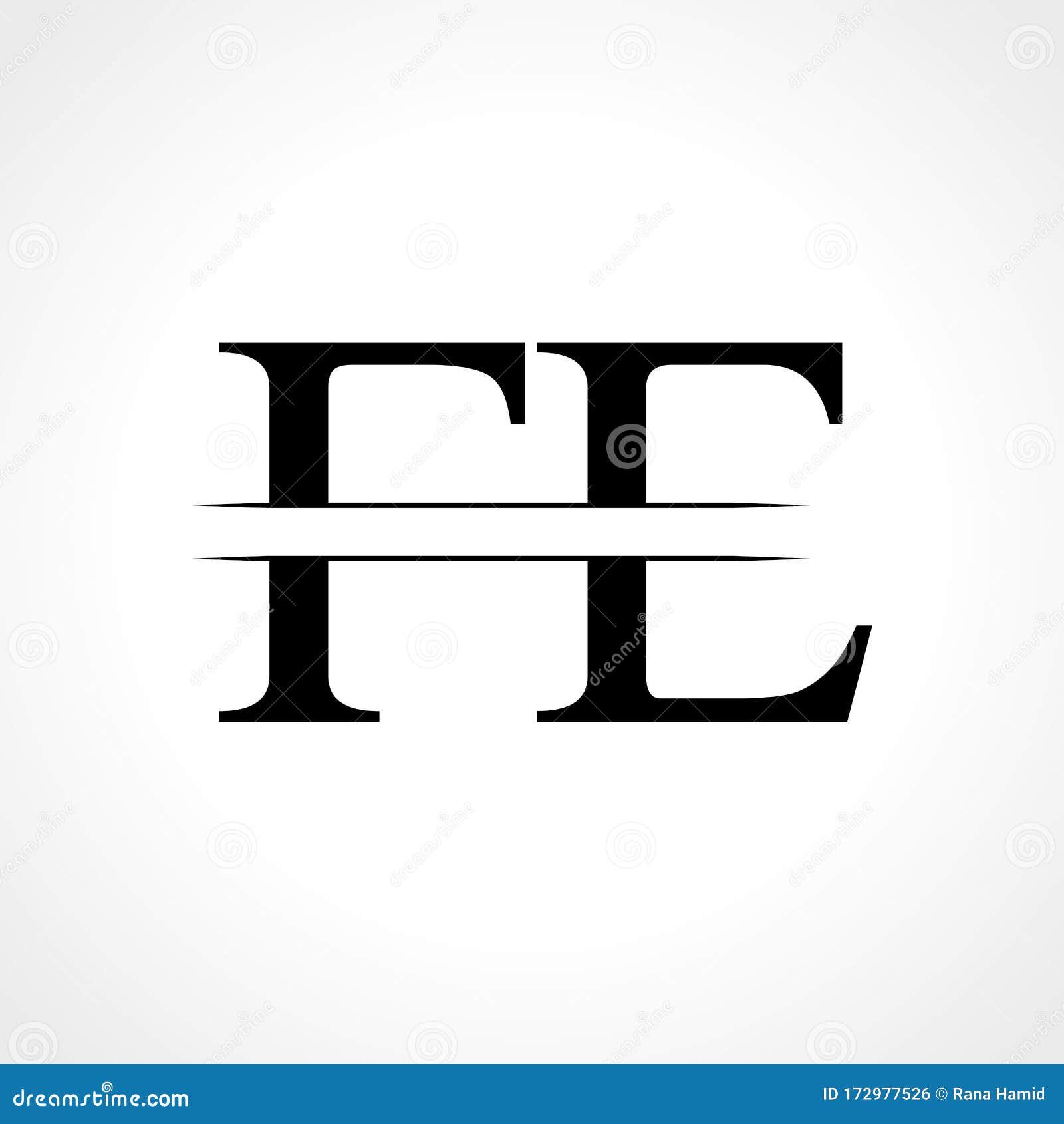FE Letter Type Logo Design Vector Template. Abstract Letter FE Logo ...