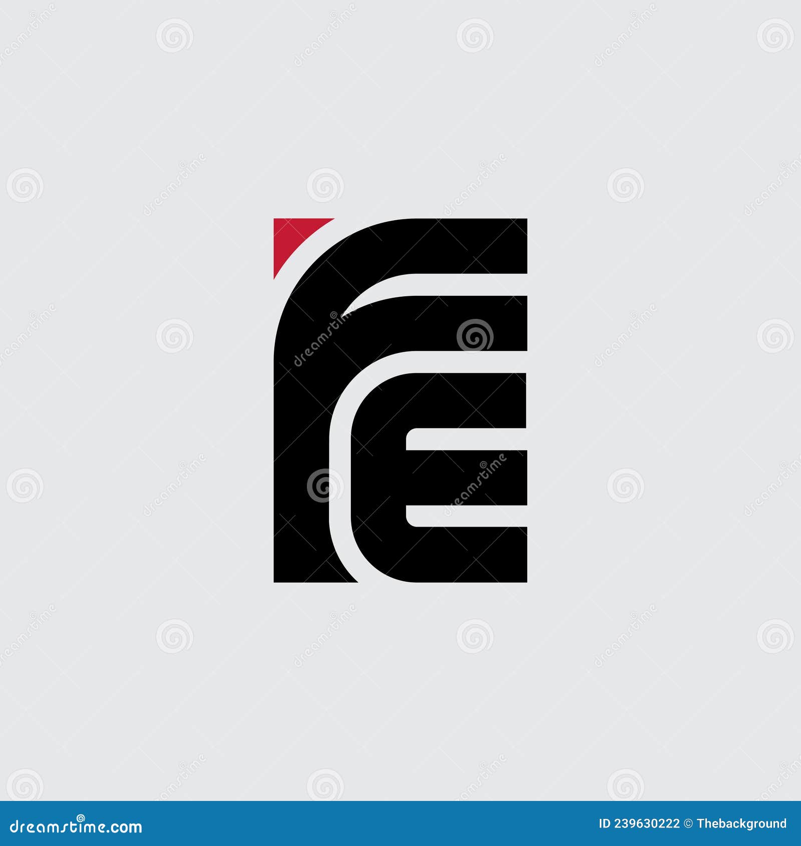 FE - Monogram or Logotype. EF - Design Element or Icon. Stylish Self ...