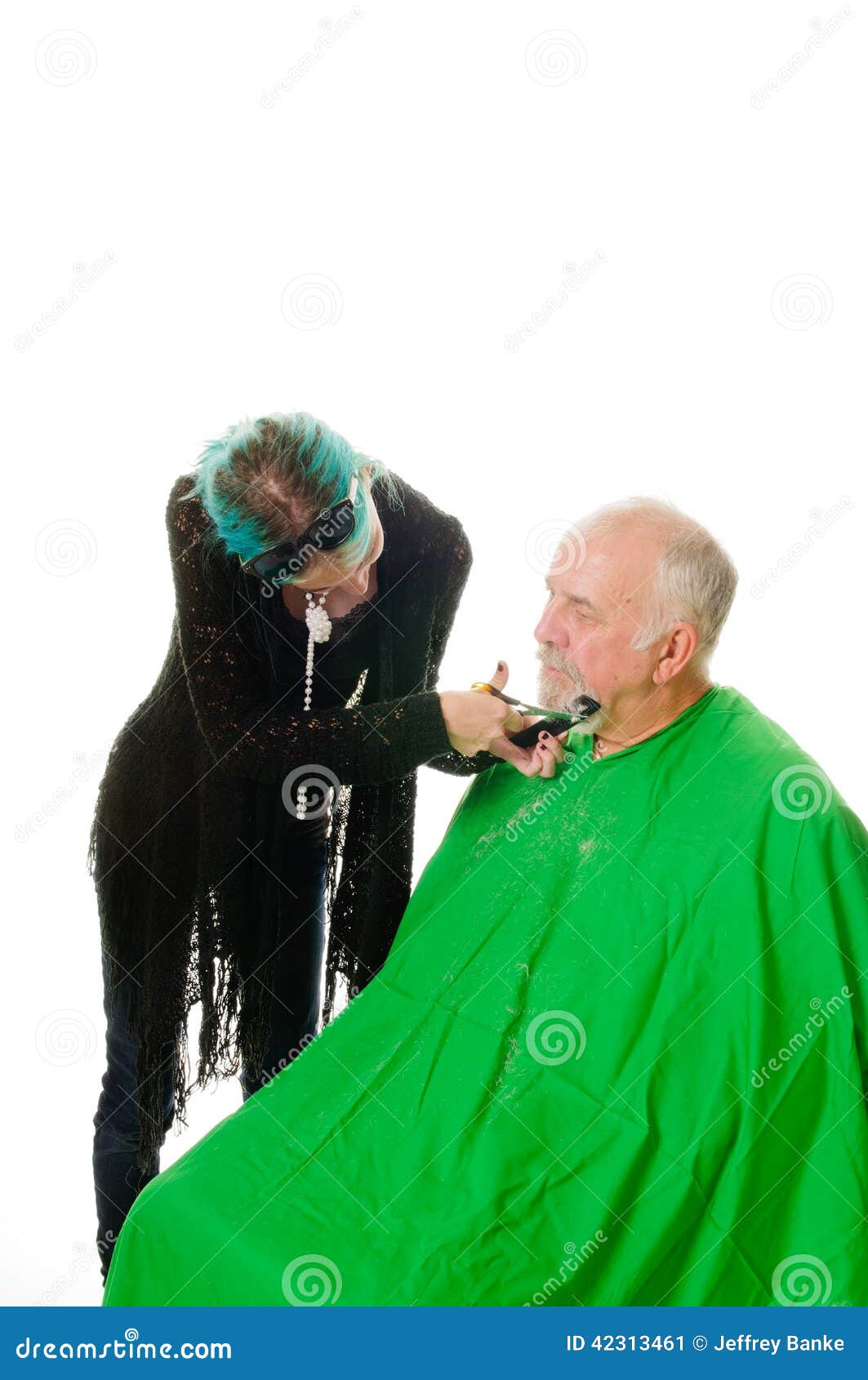 Feamale Barber Shaving Client Stock Image - Image of isolated, female ... Feamale Barber Shaving Client Stock Image - Image of isolated, female ...