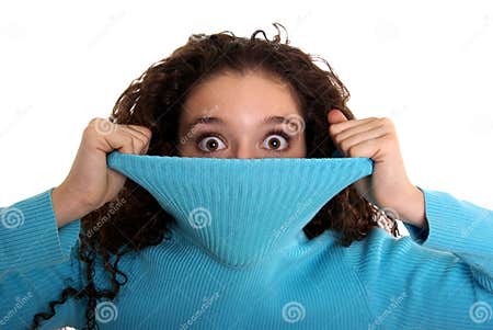 Fear stock photo. Image of female, stressed, emotion, teen - 1836668