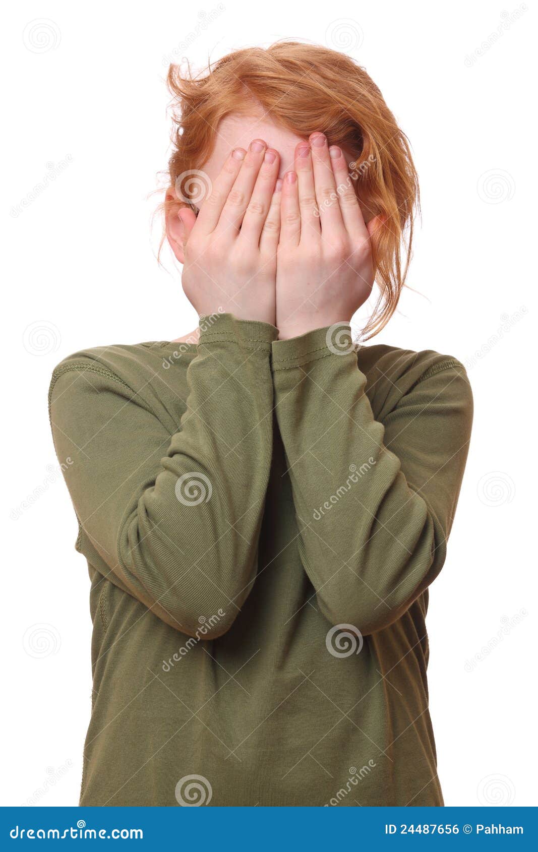 Fear stock photo. Image of caucasian, emotion, child - 24487656