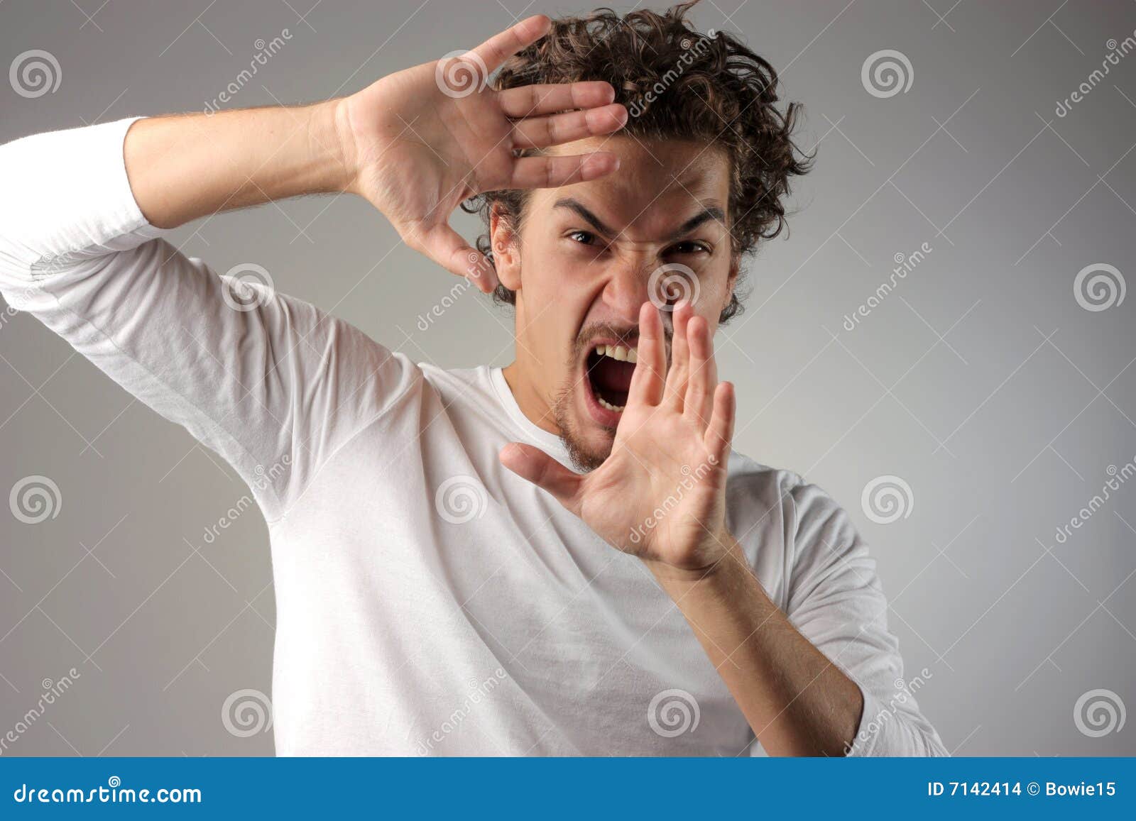 Fear stock photo. Image of terror, fear, expression, beauty - 7142414