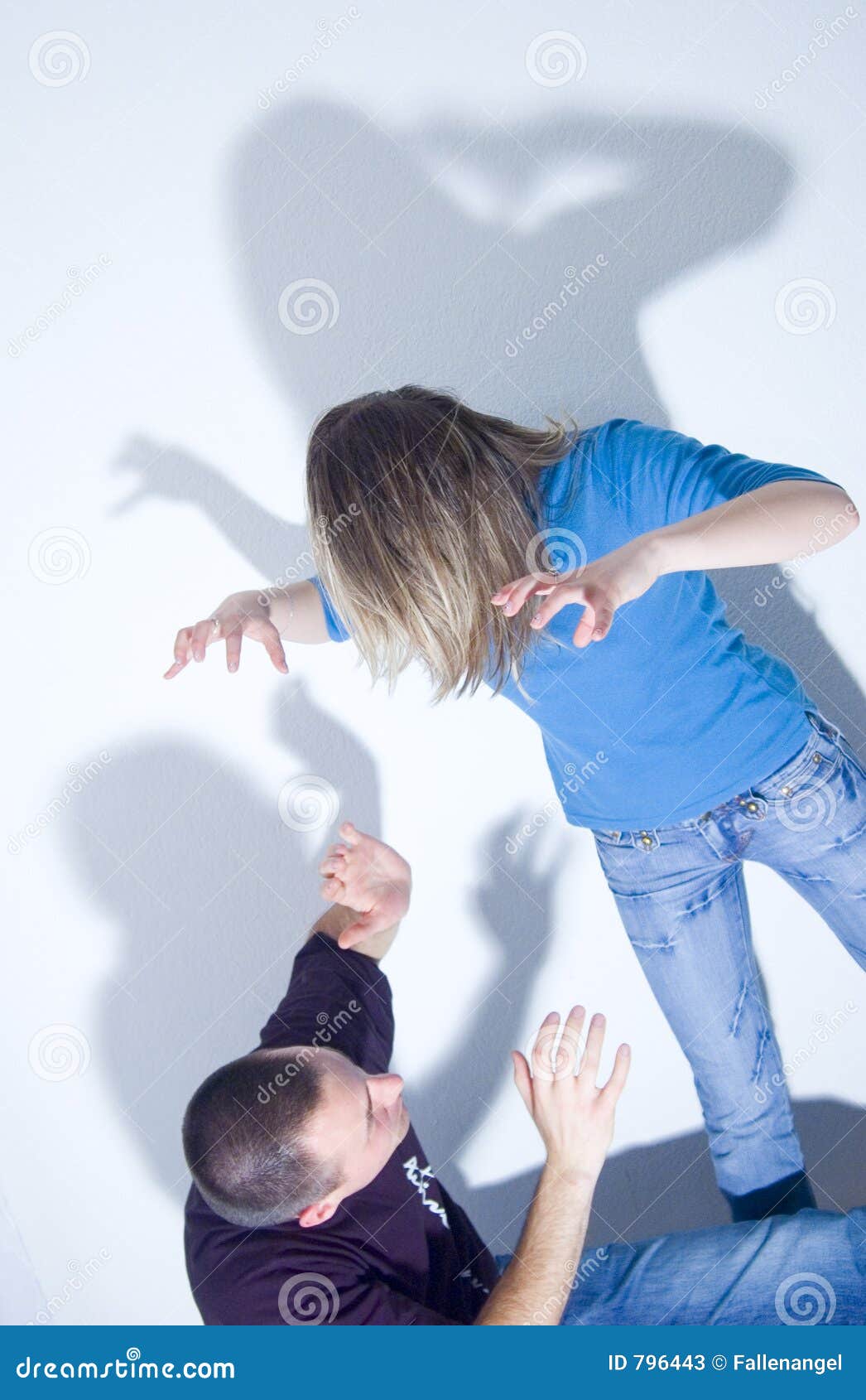 Fear stock image. Image of hello, blue, beautiful, drama - 796443