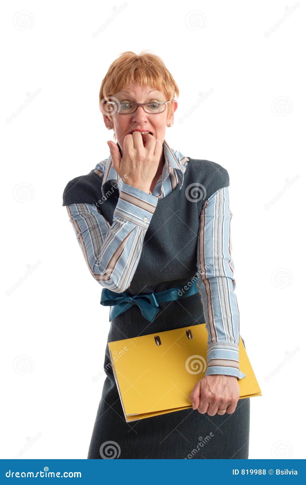Fear stock photo. Image of boss, frightened, female, business - 819988