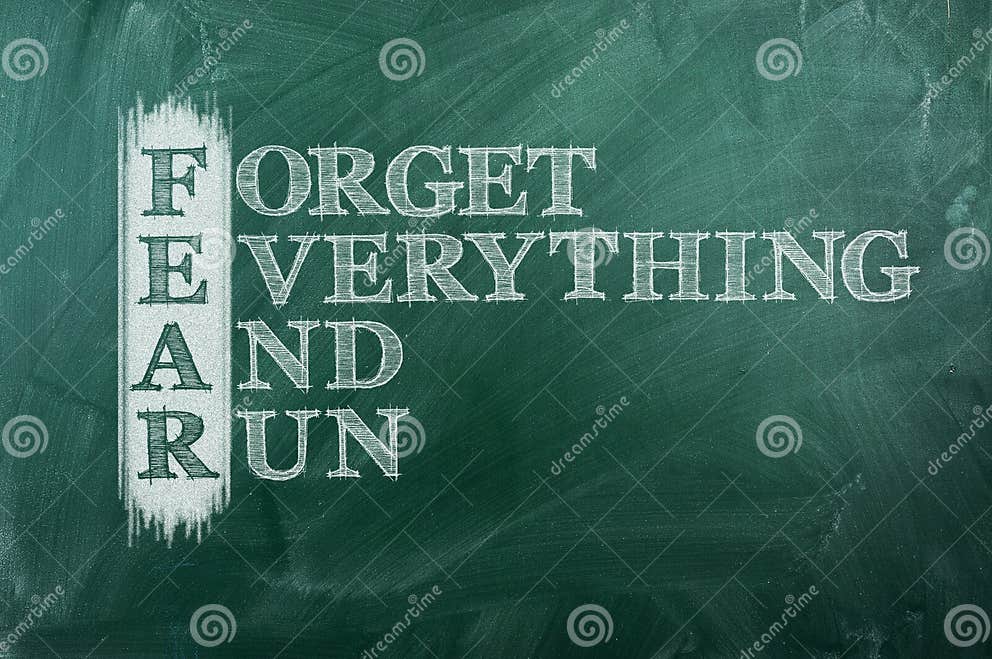 Fear acronym stock photo. Image of fear, text, inspiration - 44534718