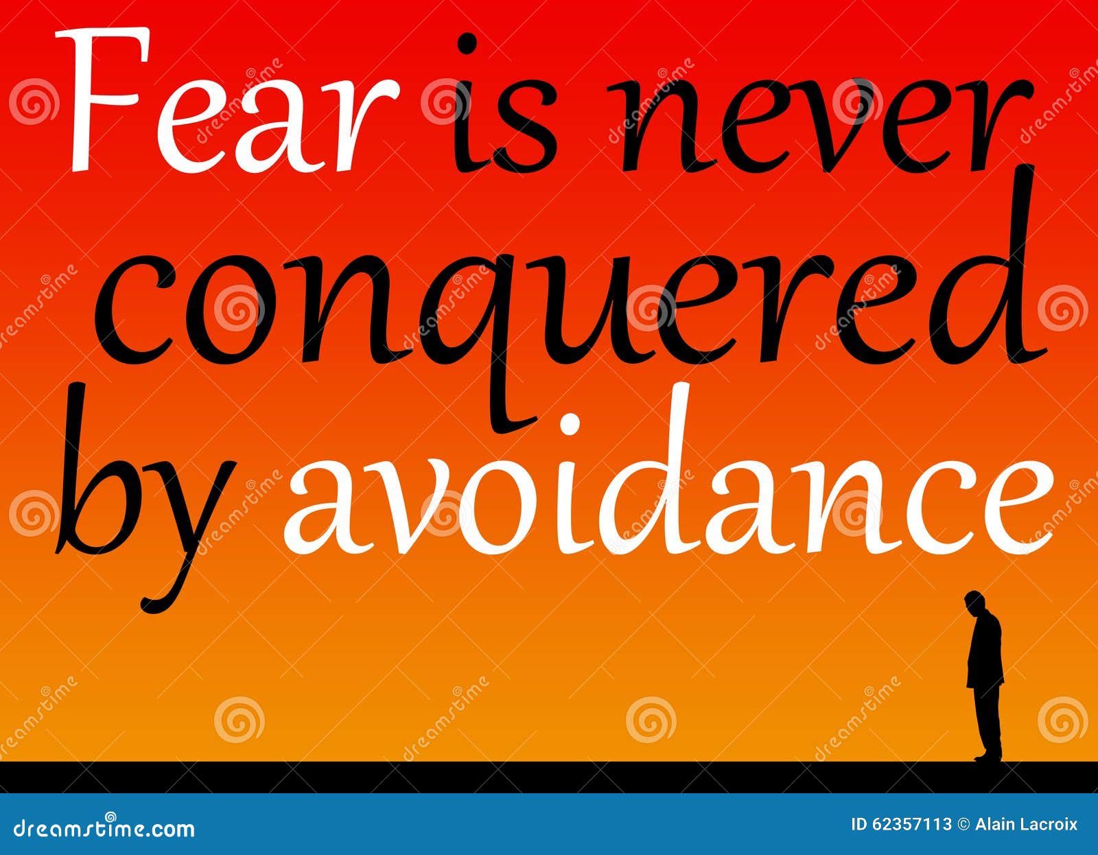 Fear avoidance stock illustration. Illustration of dream - 62357113