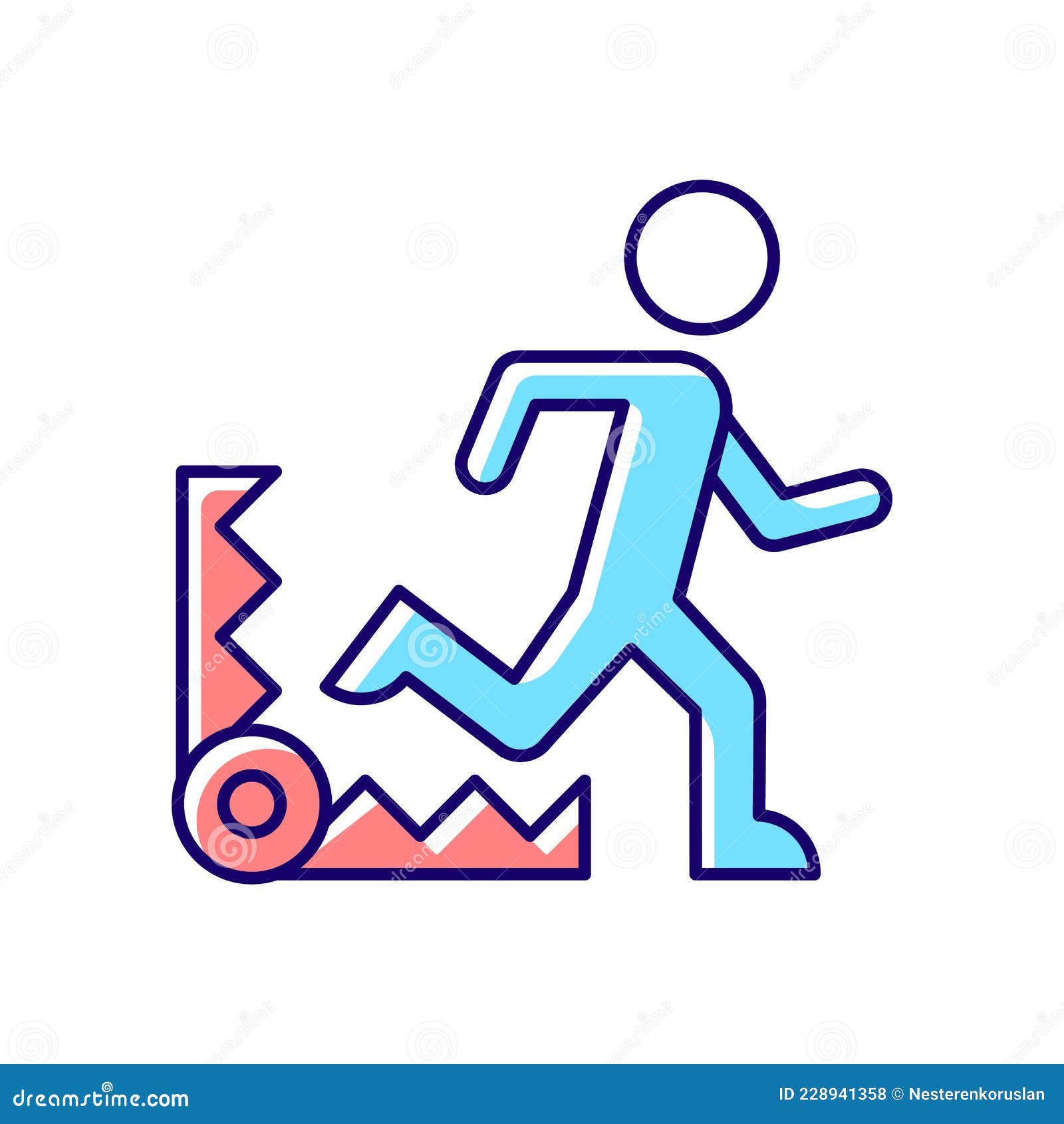 Fear Based Motivation RGB Color Icon Stock Vector - Illustration of ... Fear Based Motivation RGB Color Icon Stock Vector - Illustration of ...