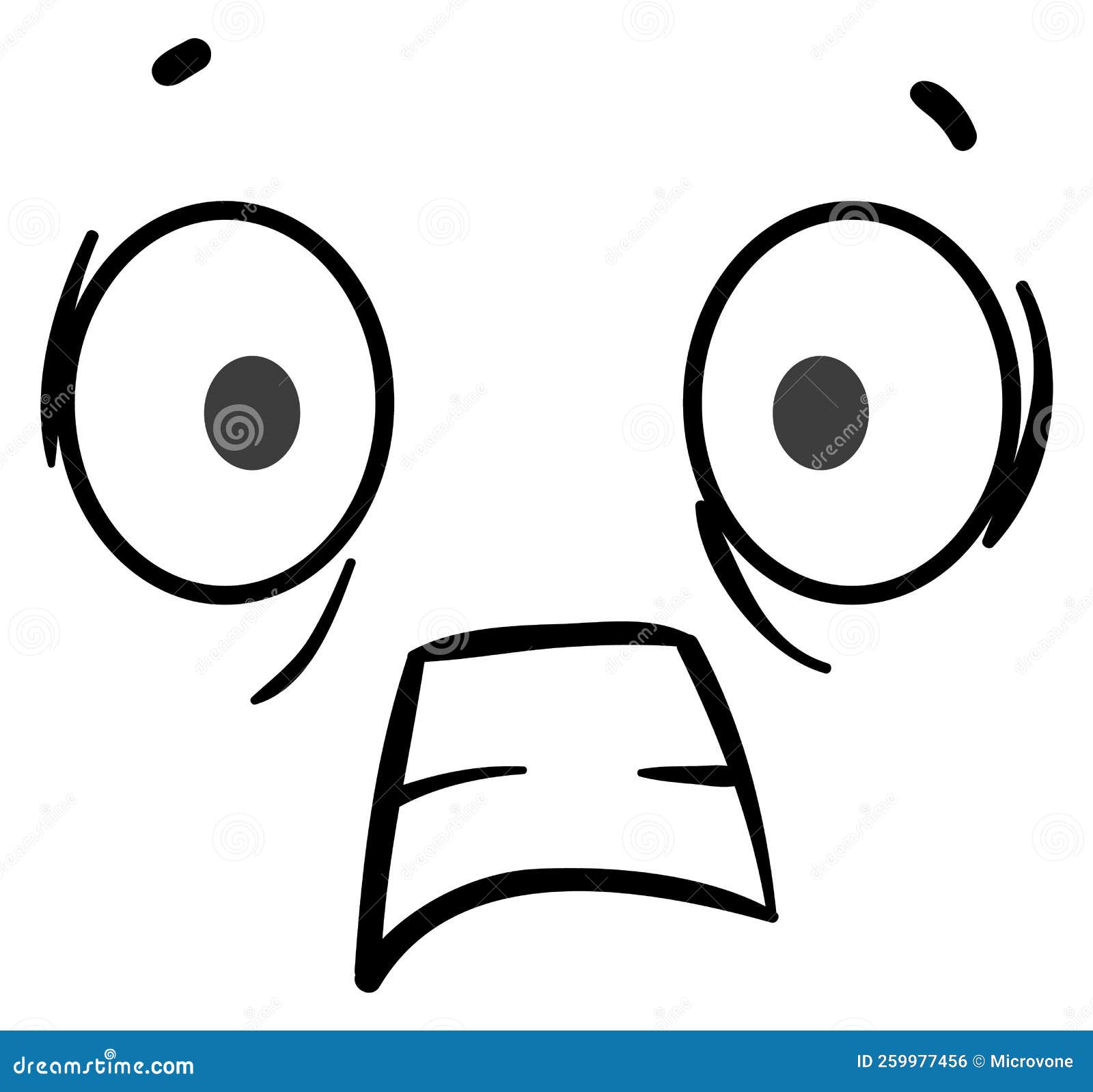 Fear Cartoon Emotion. Scared Face Comic Expression Stock Vector ... Fear Cartoon Emotion. Scared Face Comic Expression Stock Vector ...