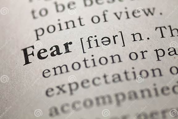 Fear stock image. Image of book, word, definition, page - 31315033