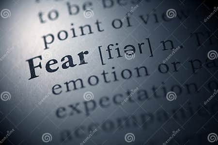 Fear stock photo. Image of printing, text, dictionary - 31754184