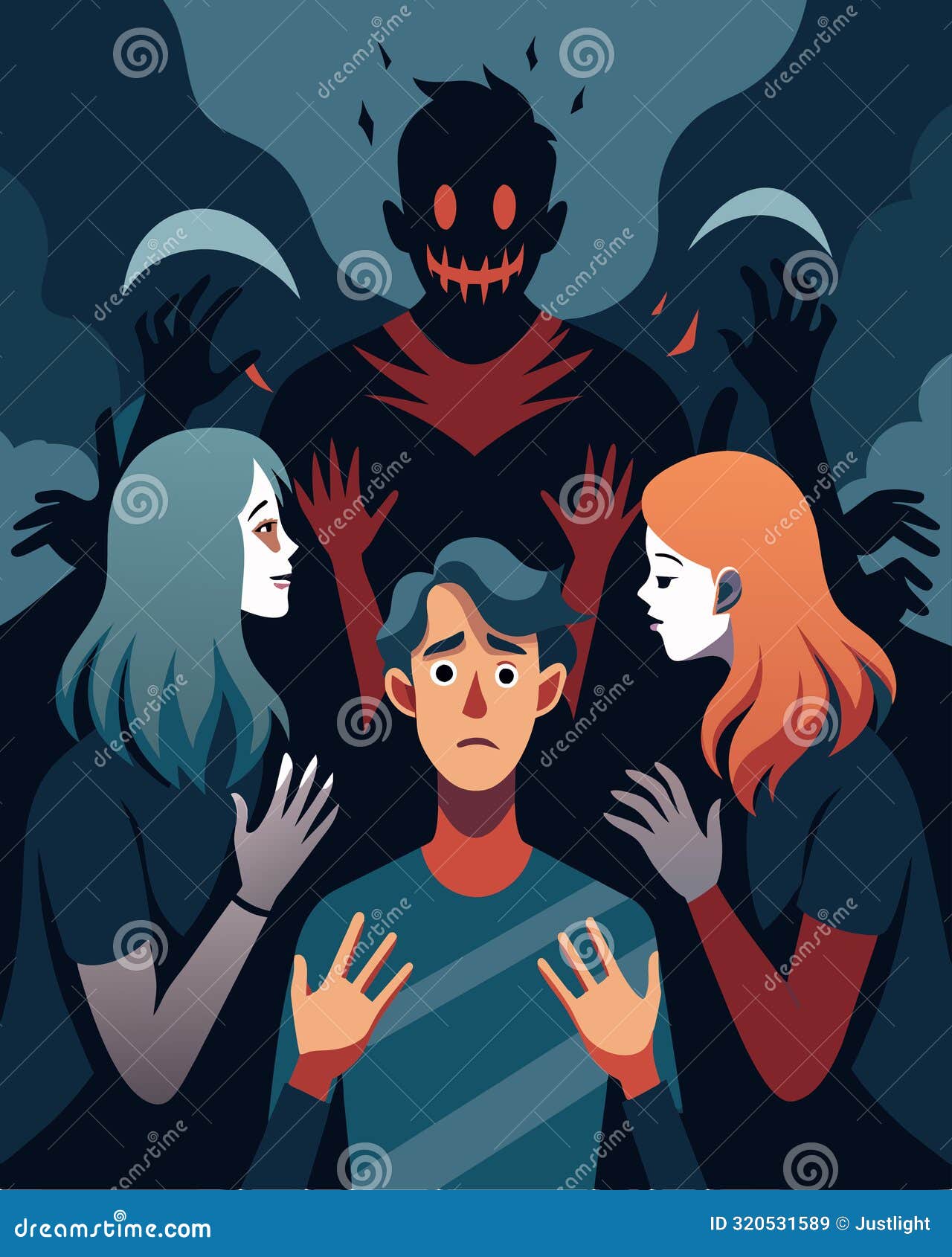 Vulnerable Vector Illustration. Flat | CartoonDealer.com #185703247