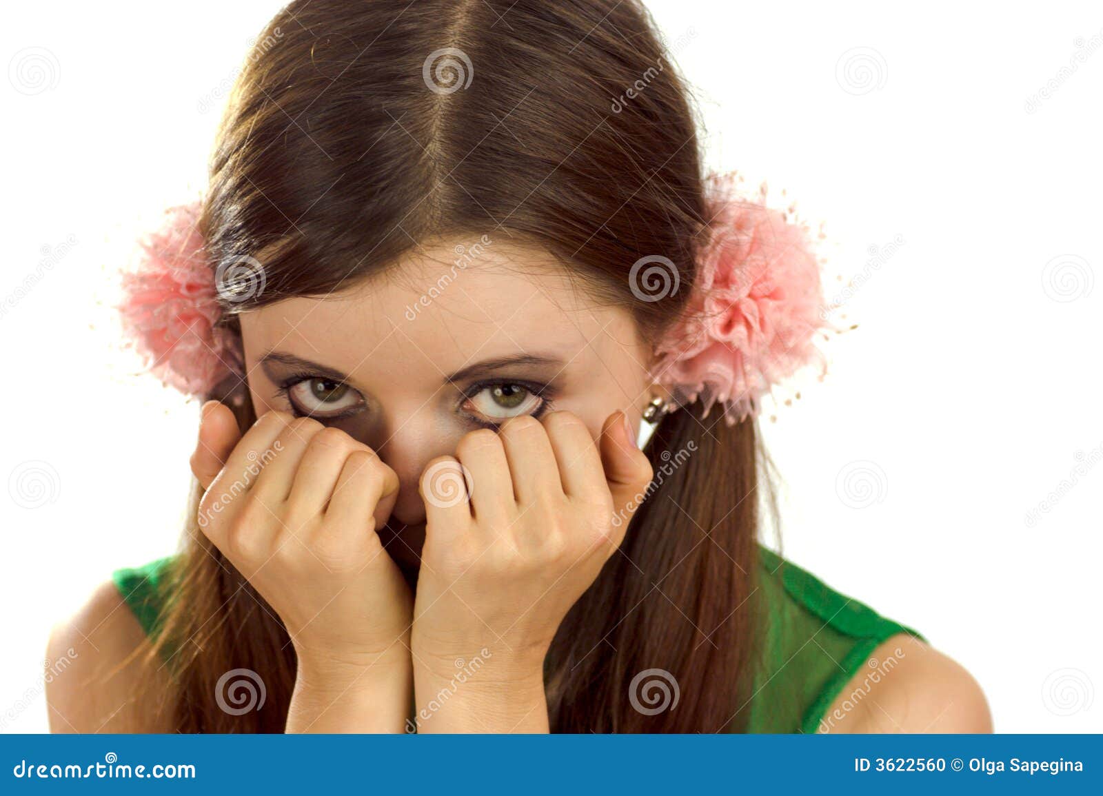 Fear Expression stock photo. Image of emotion, beautiful - 3622560