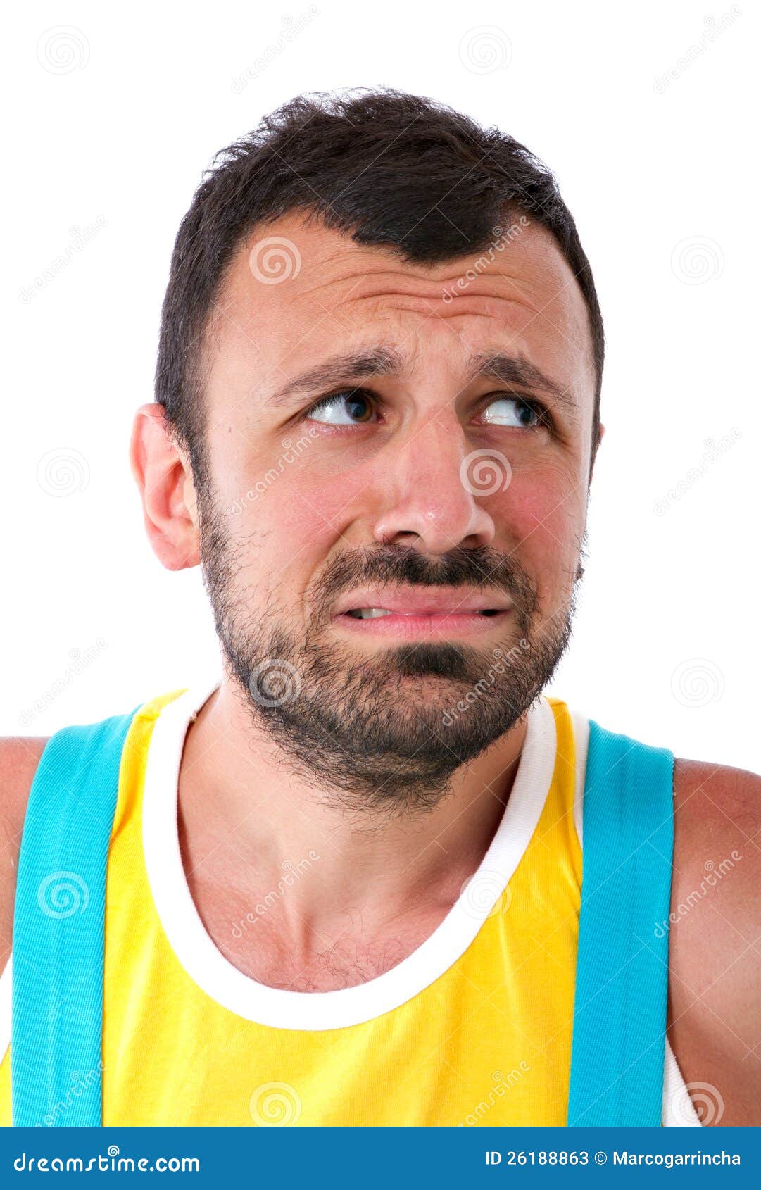 Fear facial expression stock image. Image of background - 26188863