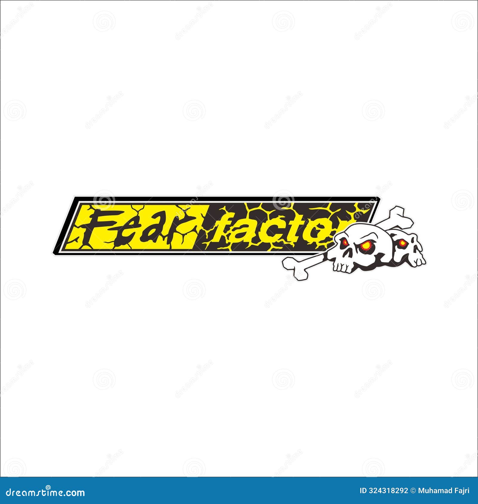 Fear factor logo editorial photography. Illustration of intensity ...