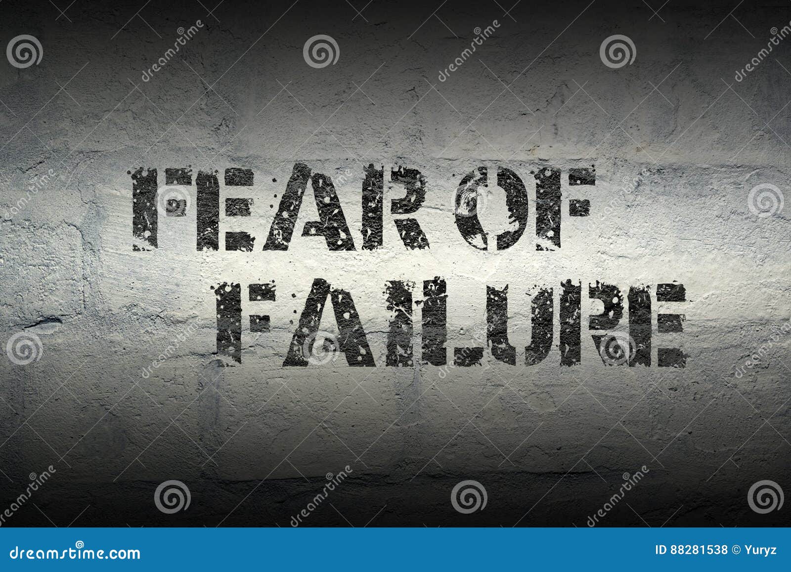 Fear Of Failure And Hardship In Life - Pictured By Word Fear Of Failure ...