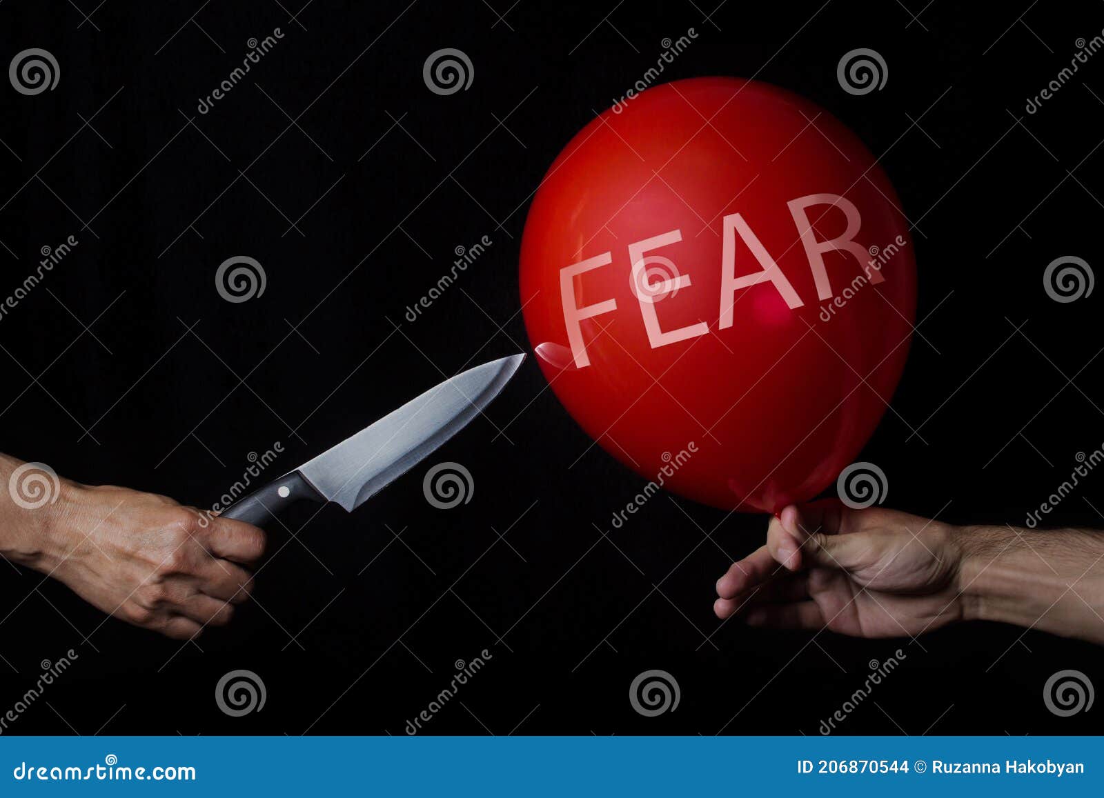 Fear. Getting Rid of Fears. Overcoming Fear. Solution of Problems Stock ...