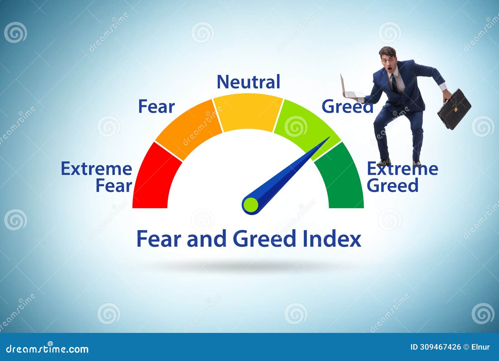 Fear and Greed Investor Behaviour Concept Stock Photo - Image of money ...