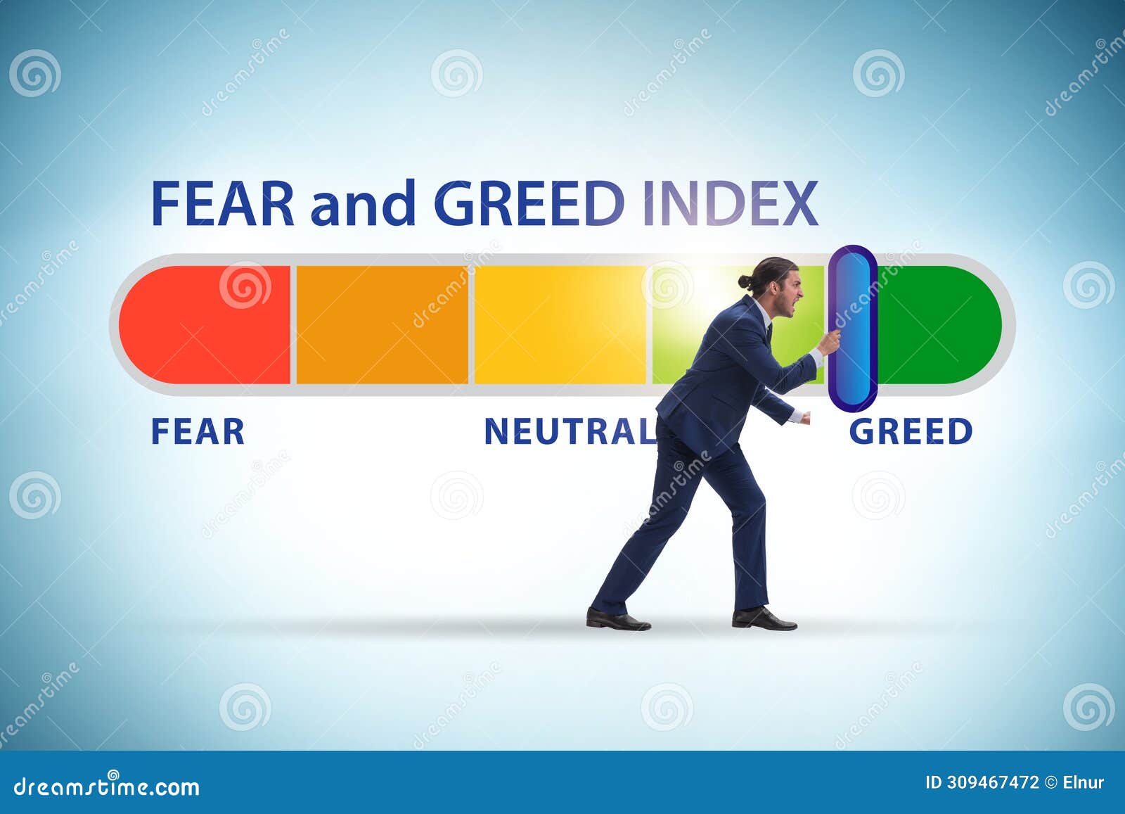 Fear and Greed Investor Behaviour Concept Stock Photo - Image of scale ...