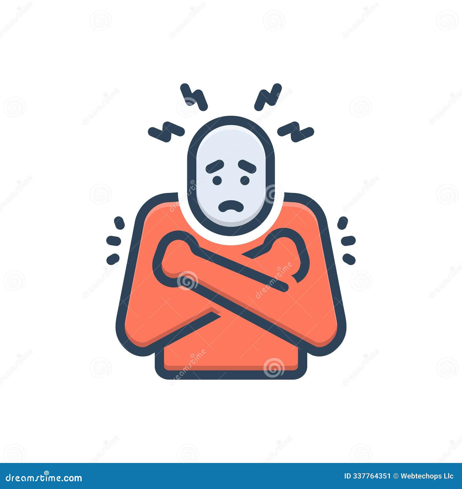 Fear, Phobia Of Public Speech. Shy Speaker Wiping Sweat From Face ...