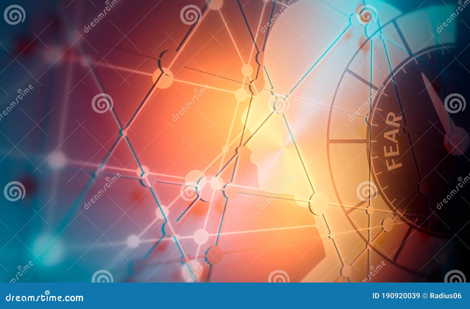 Fear level meter stock illustration. Illustration of depression - 190920039