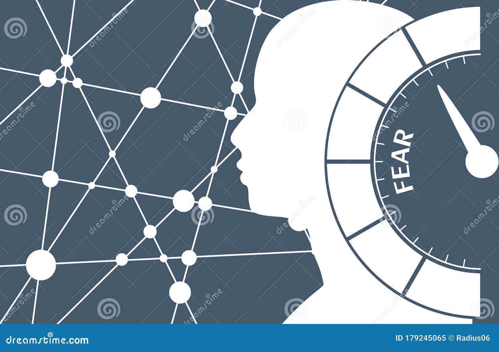 Fear level meter stock vector. Illustration of evaluate - 179245065