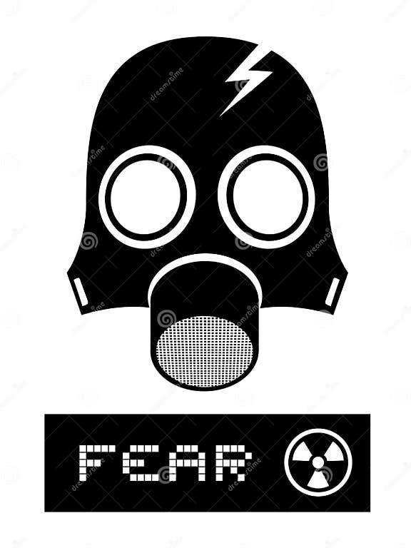 Fear mask stock vector. Illustration of bizarre, respirator - 43173844