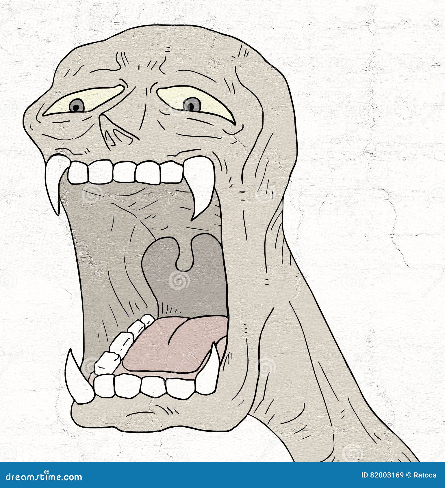 Fear monster stock illustration. Illustration of character - 82003169