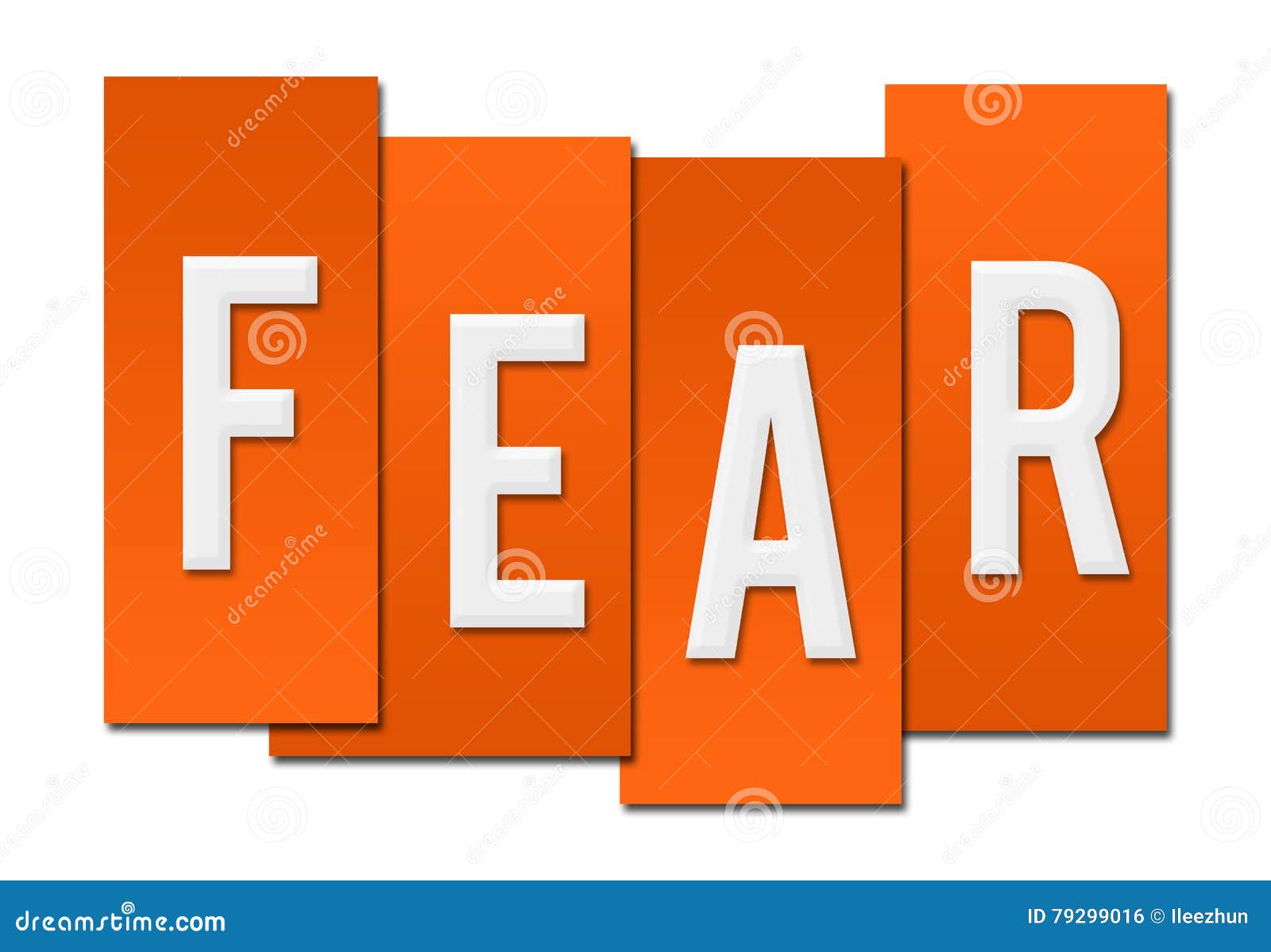 Fear Orange Stripes stock illustration. Illustration of psychology ...
