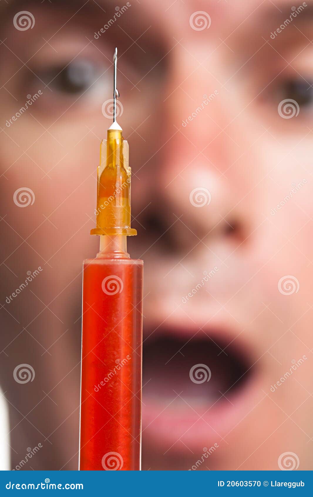Fear Or Phobia Of Injections Stock Photography | CartoonDealer.com ...