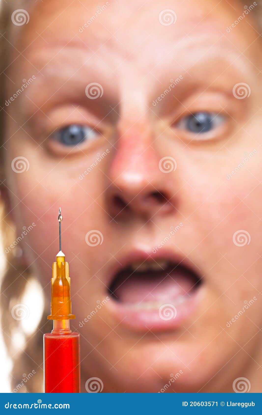 Fear or Phobia of Injections Stock Image - Image of phobia, needle ...