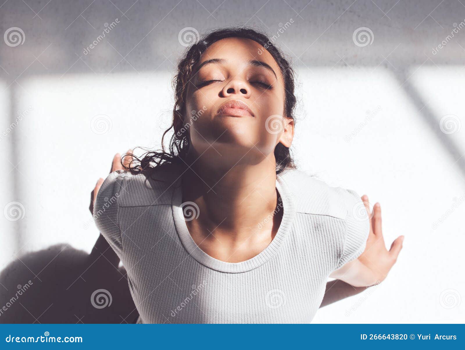 The Fear is Real but the Danger is Not. a Young Woman Sitting in an ...