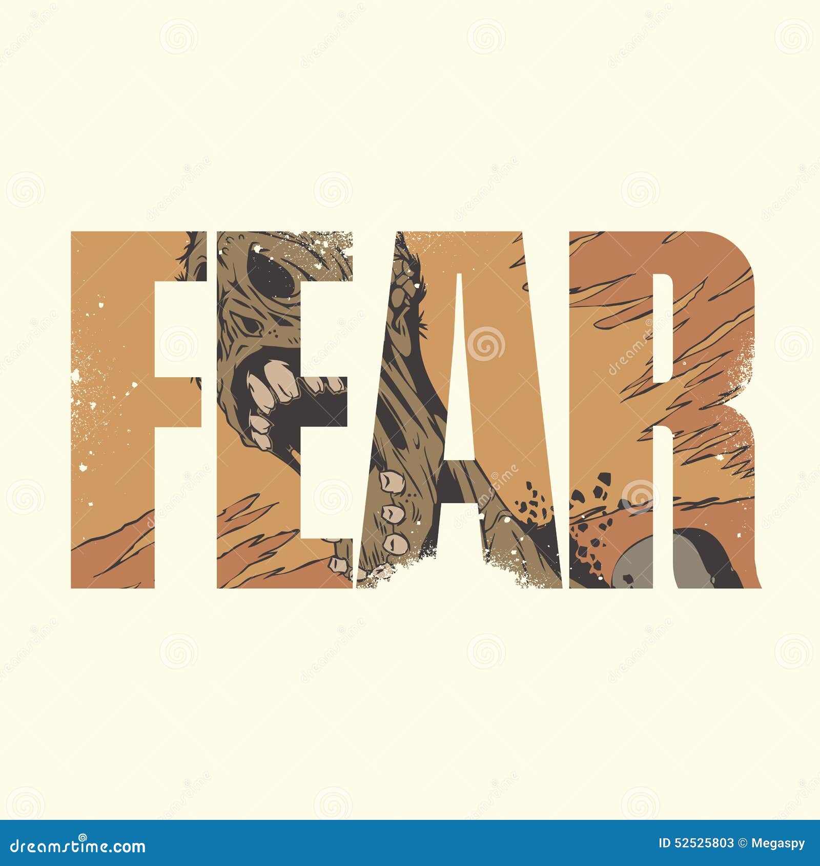 Fear sign stock vector. Illustration of ornament, logotype - 52525803