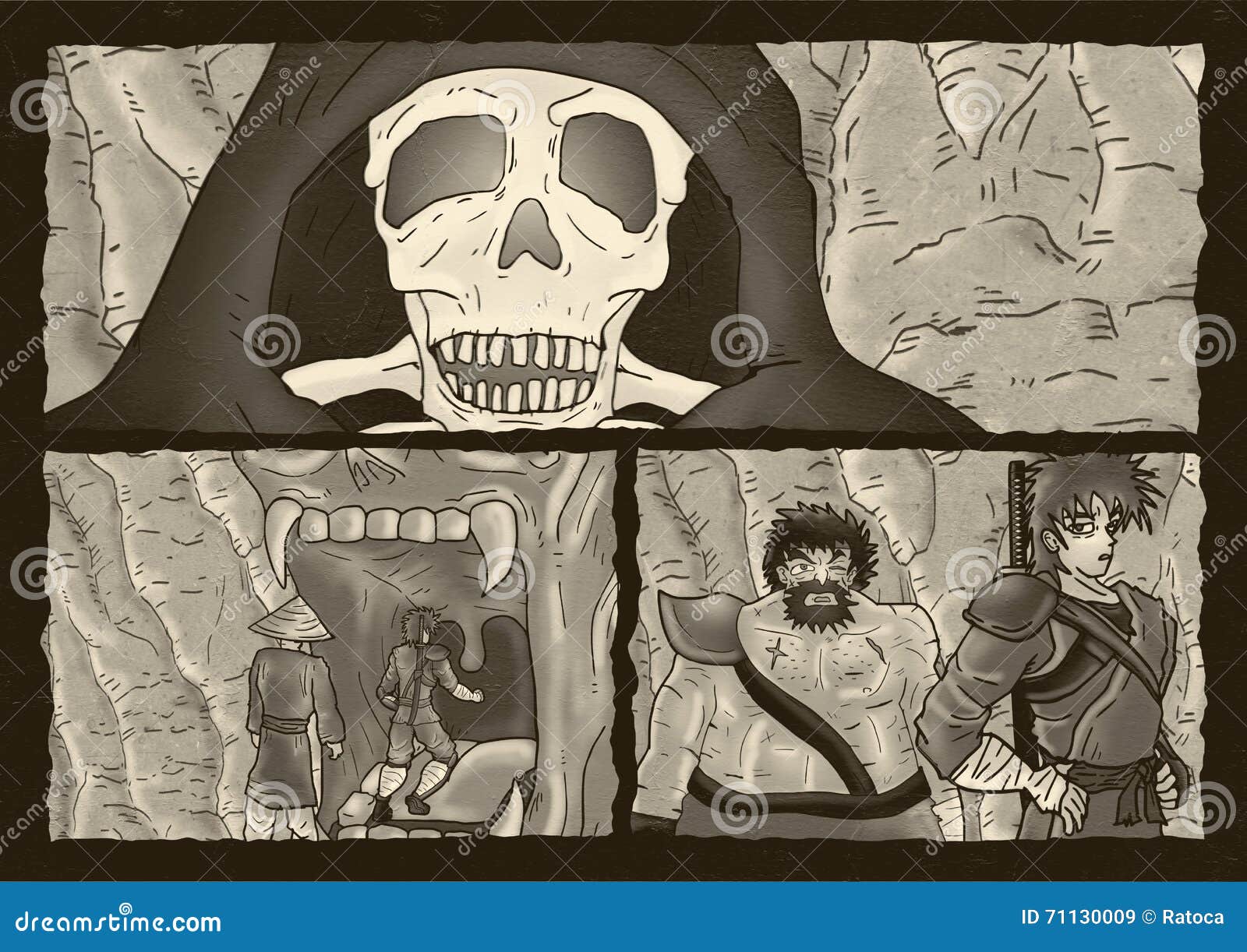 Fear Skeleton Comic Page Stock Illustrations – 6 Fear Skeleton Comic ...