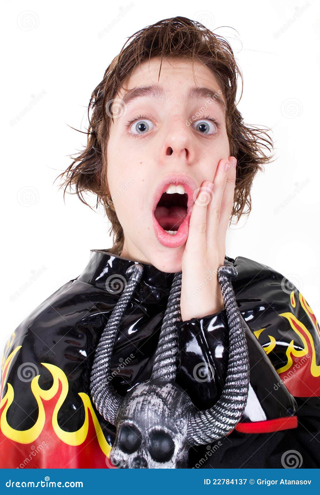 Fear or Surprise Expression Stock Image - Image of male, emotion: 22784137