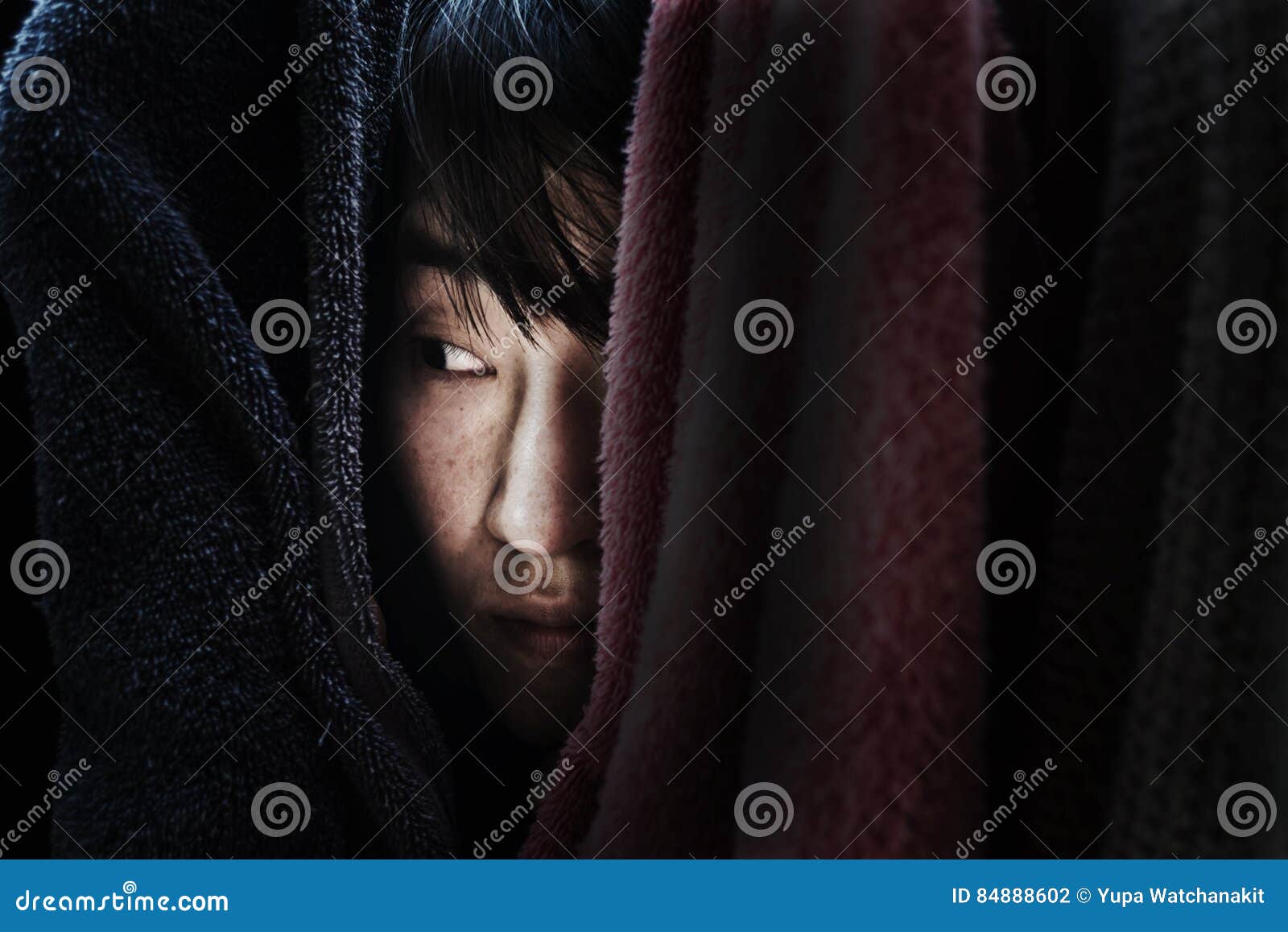 Fear Woman Hiding in Closet Stock Photo - Image of closet, jail: 84888602