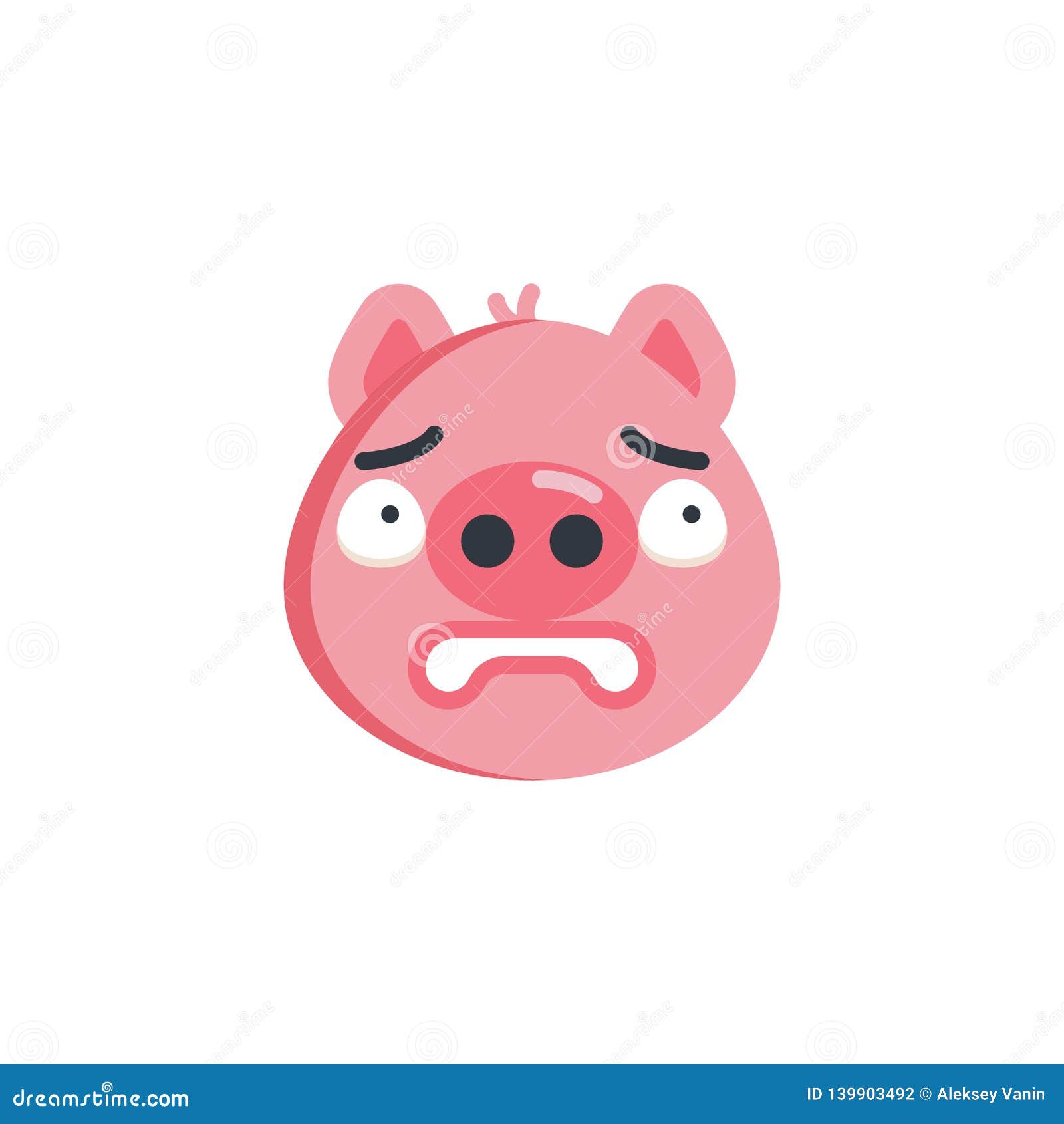 Fearful Face Emoticon Flat Icon, Stock Vector - Illustration of ... Fearful Face Emoticon Flat Icon, Stock Vector - Illustration of ...
