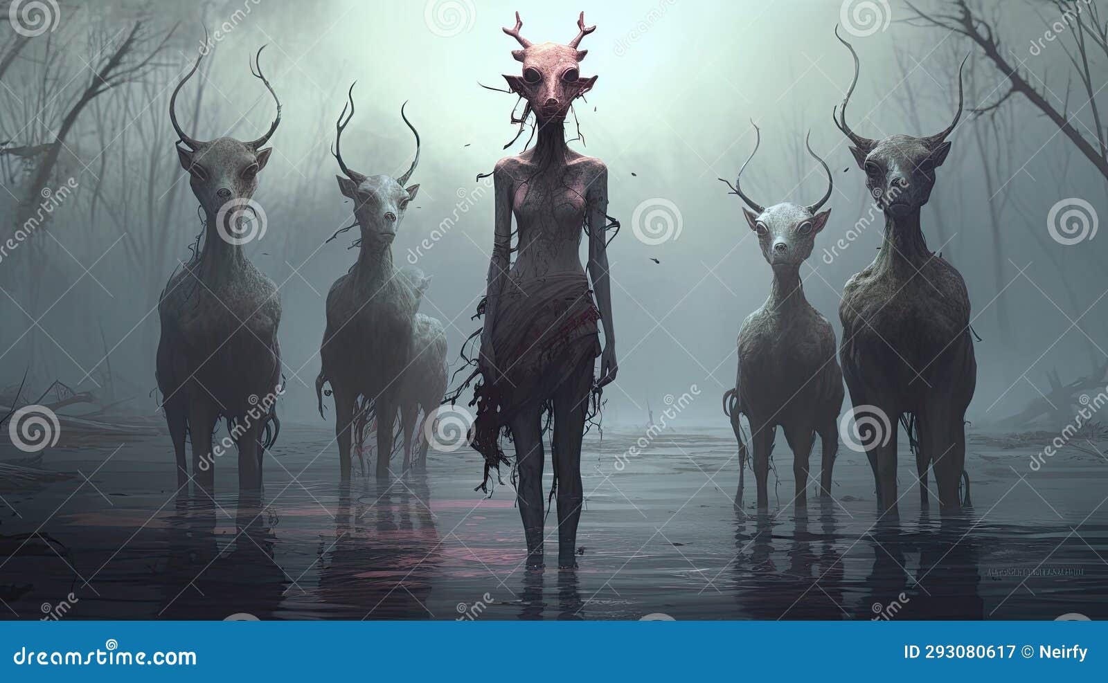 Fearful Fantasy Nightmare Creatures Royalty-Free Stock Photo ...