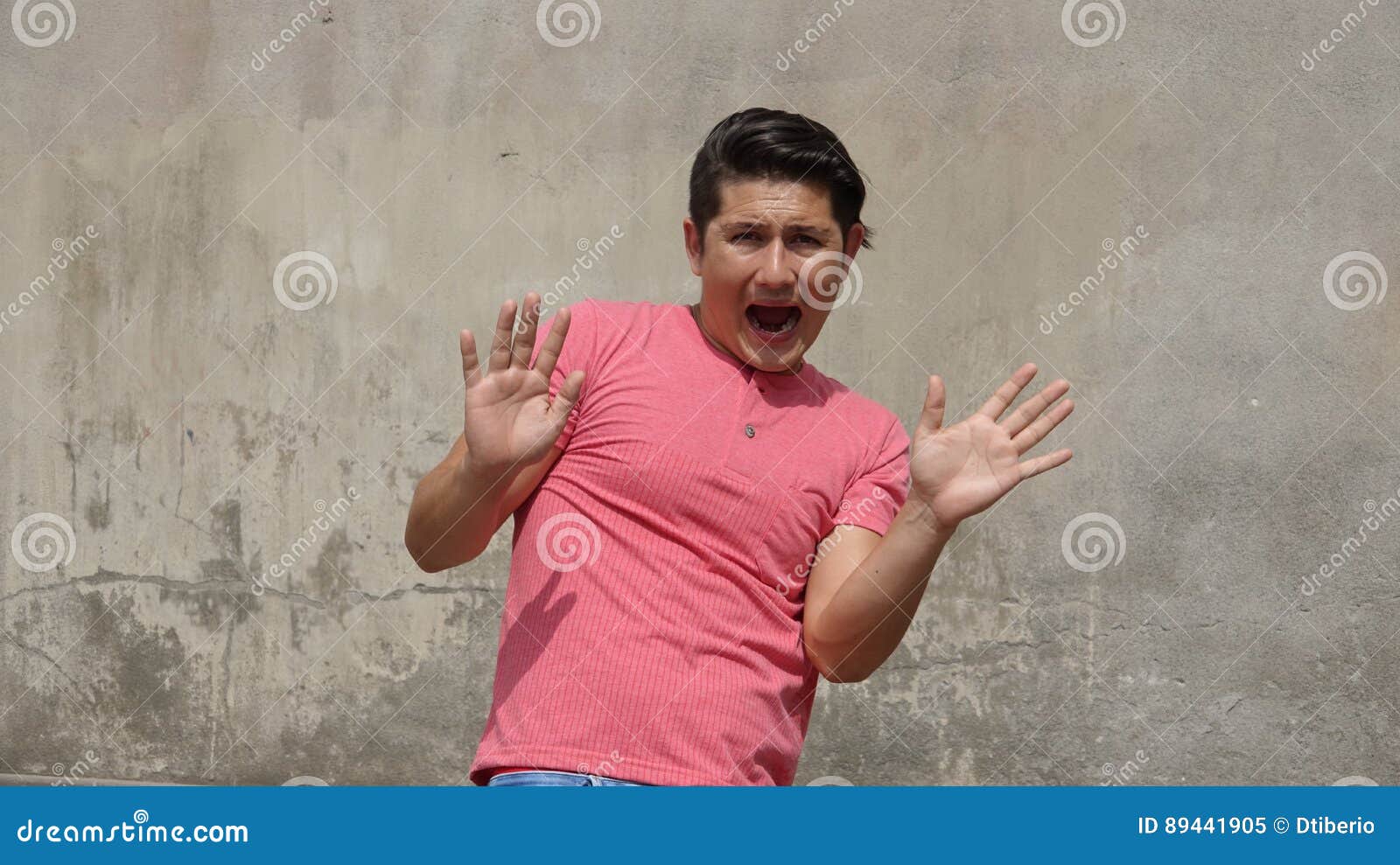 Fearful Man stock image. Image of fearful, scared, scary - 89441905